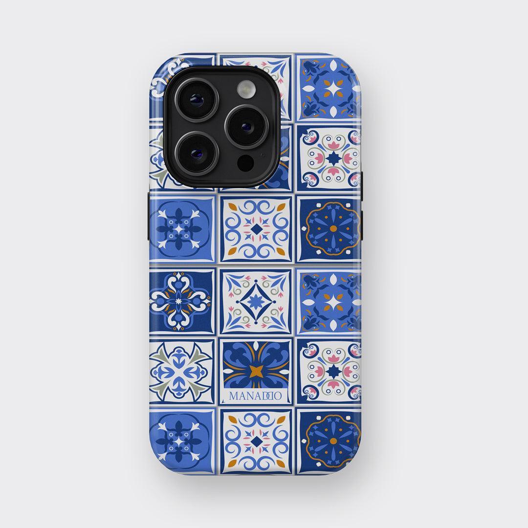 Elegant Blue Tile Phone Case | Stylish Durable Phone Case | Manaddo